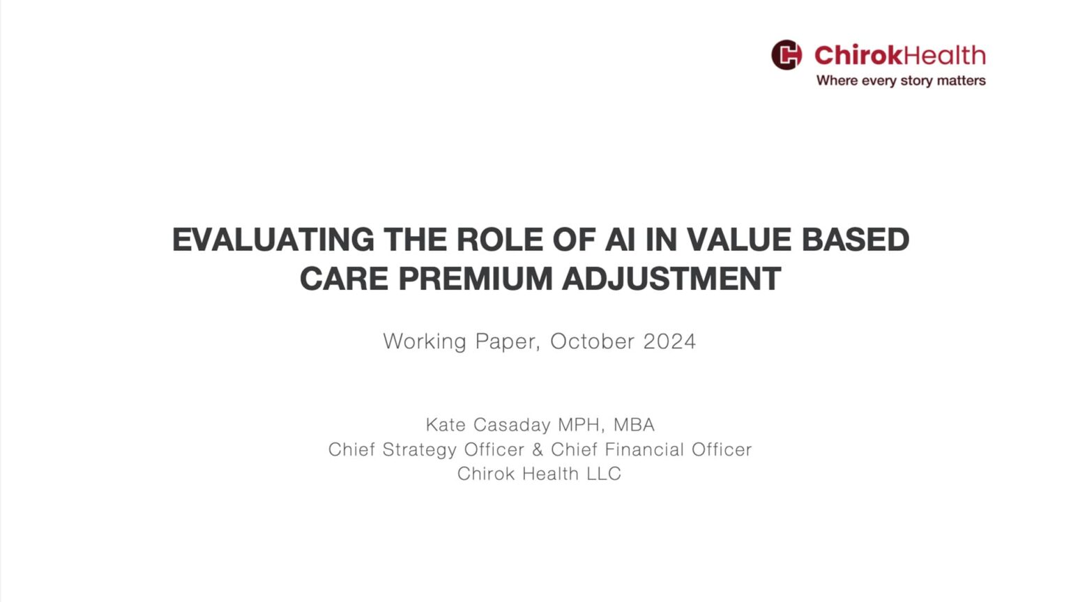 Illuminating every story | Chirok Health